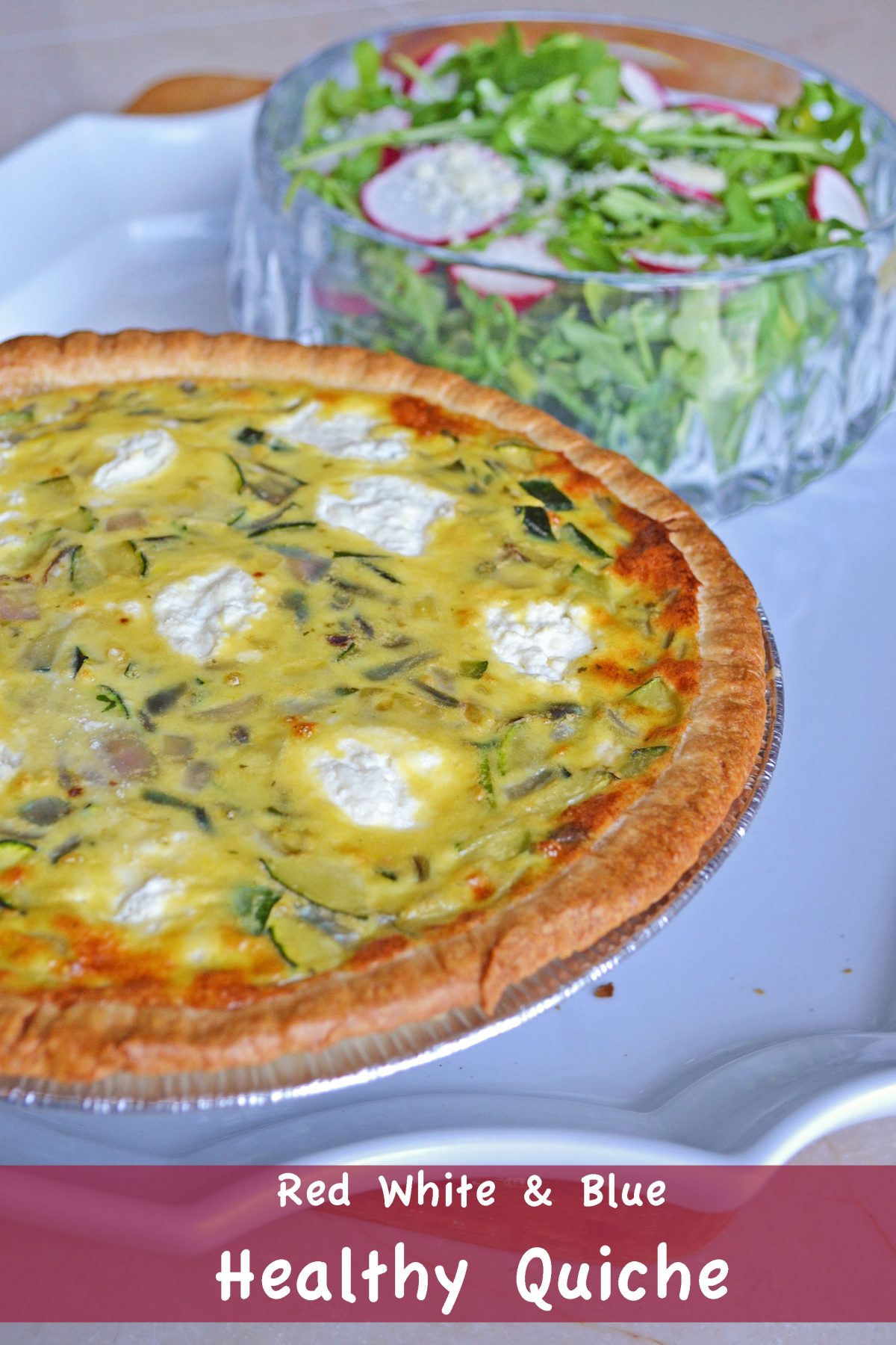 Red, White & Blue Healthy Quiche from Blue Apron