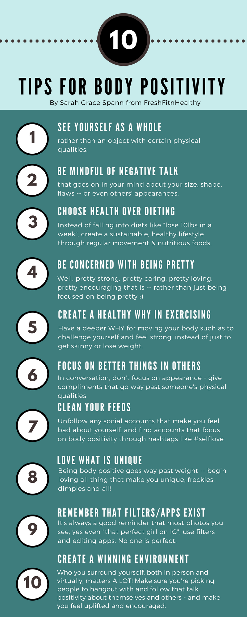 10 Strategies For Positive Body Image Fresh Fit N Healthy
